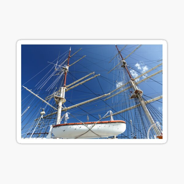 "Masts of old sailing ship" Sticker by wdnetstudio | Redbubble