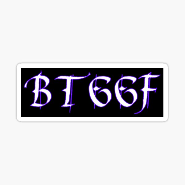 "Btggf" Sticker for Sale by frigamribe88 | Redbubble