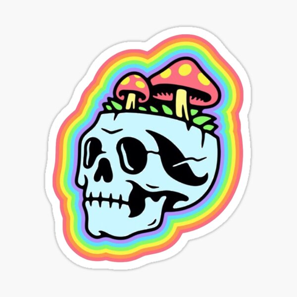 "Rainbow Sckeleton " Sticker for Sale by amineandmore | Redbubble