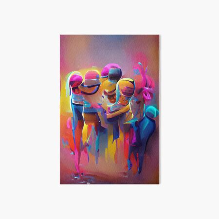 "Colorful Friends" Art Board Print by FreeSailStudio | Redbubble