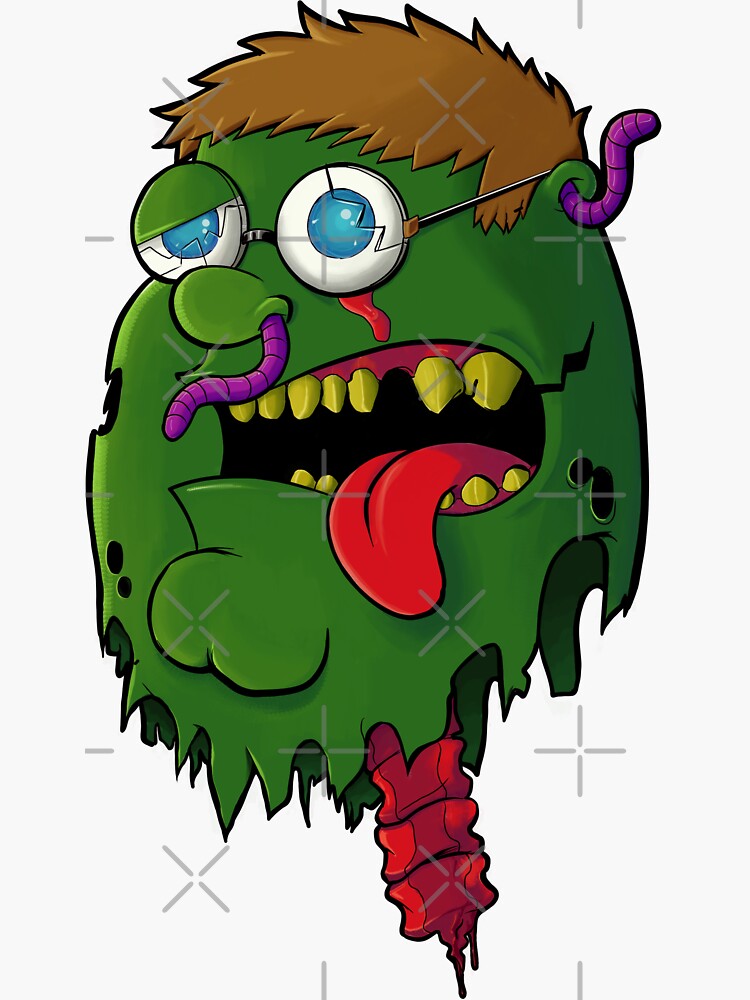 "Zombiefied Peter" Sticker for Sale by Fabpercent | Redbubble