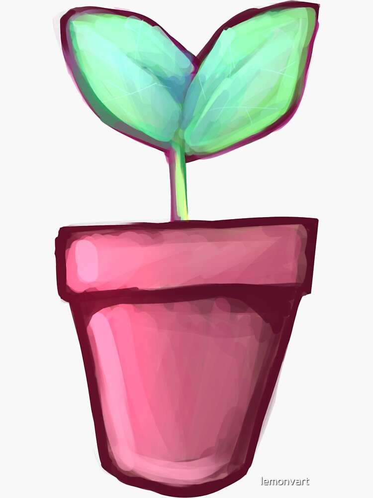 "cute sprout " Sticker for Sale by lemonvart | Redbubble
