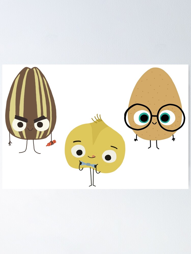 "Bad Seed, Cool Bean, and Good Egg Set" Poster for Sale by Ethereal ...