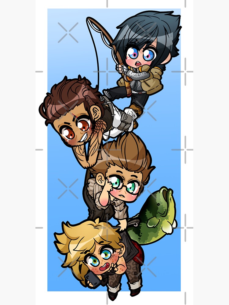 "FFXV Noct Gar" Sticker by raelcsART | Redbubble