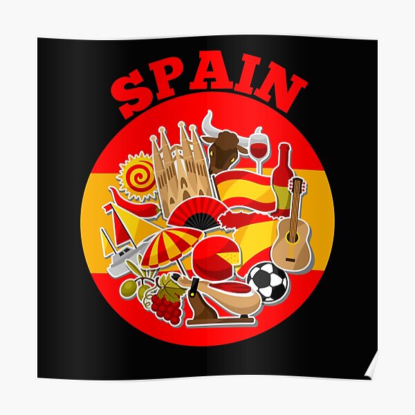 "España - Sites of Spain Decal" Poster for Sale by Dekal | Redbubble
