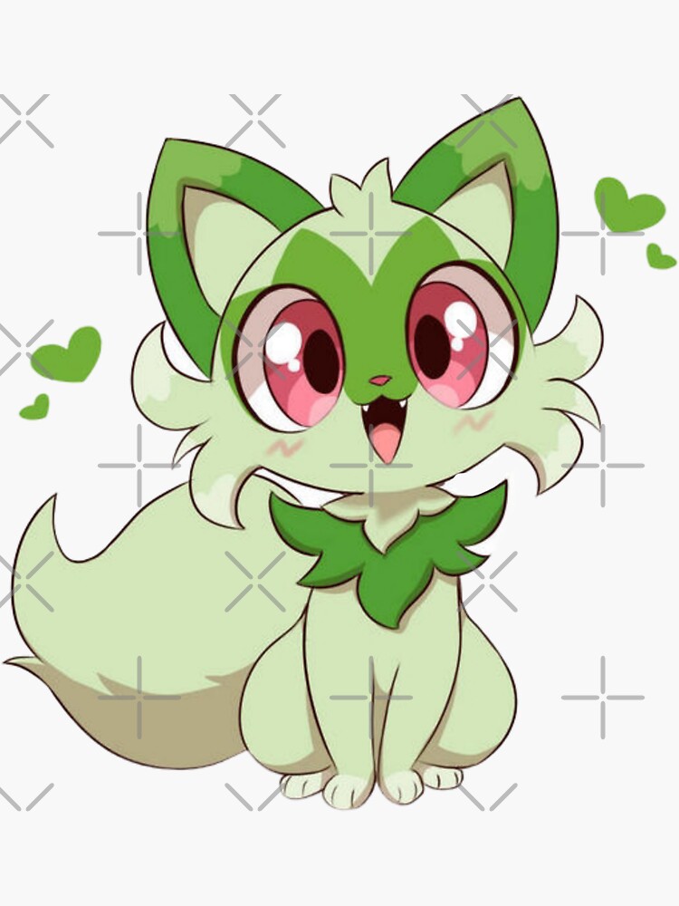 "Sprigatito Cute!" Sticker by Omgdesignz | Redbubble