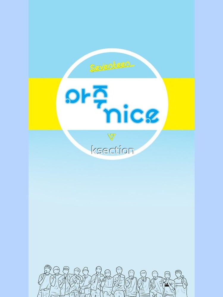 "SEVENTEEN VERY NICE iPhone Case" iPhone Case for Sale by ksection ...