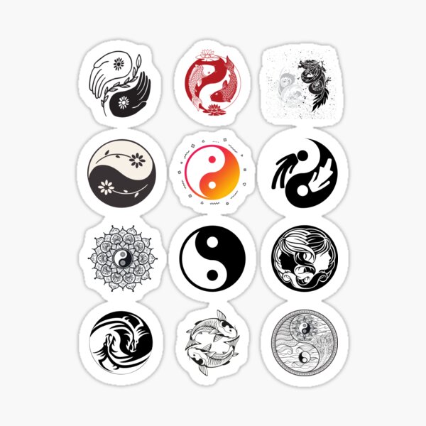 "Sticker Sheet – Ying Yang | Peace | Bullet Journal Stickers | Planner ...