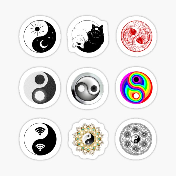"Sticker Sheet – Ying Yang | Peace | Bullet Journal Stickers | Planner ...