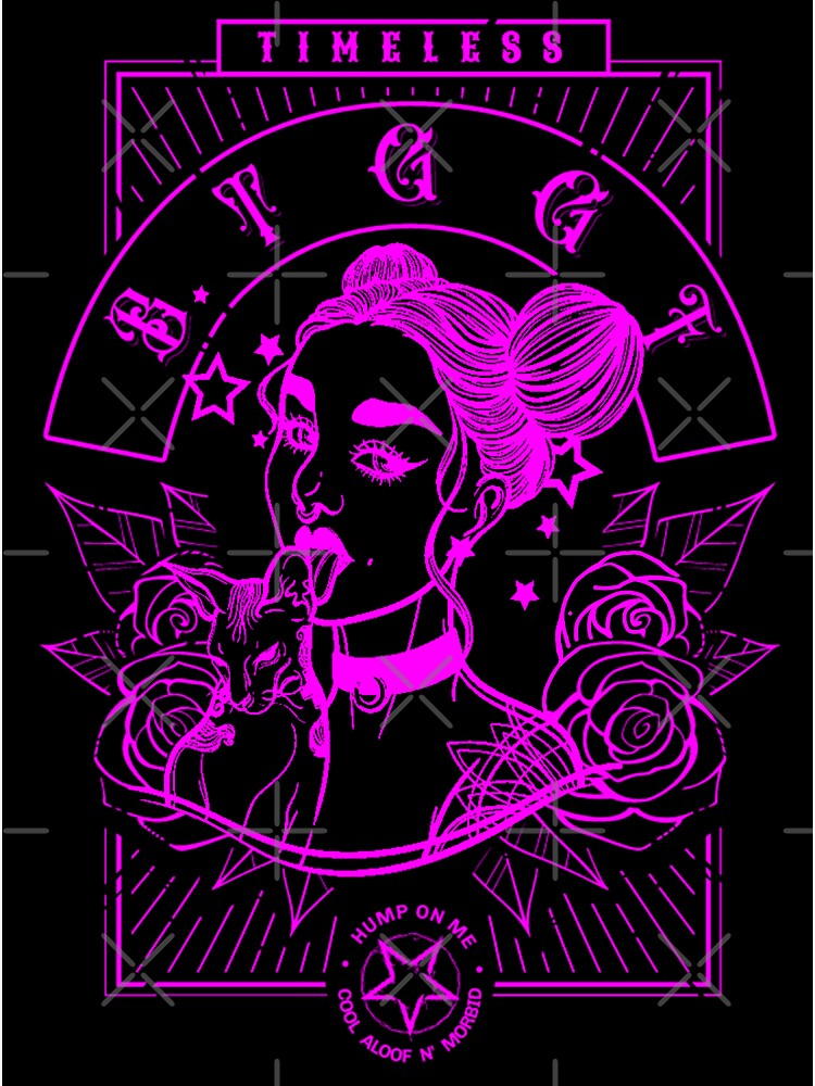 "Classical Timeless Pink Big Tiddy Goth Cat As Lollipop Gf" Sticker by ...