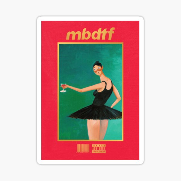 "MBDTF x Blonde" Sticker for Sale by olicc | Redbubble