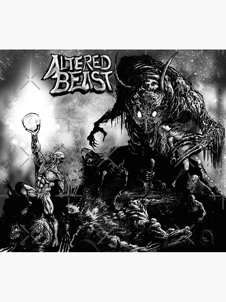 "Altered Beast 1" Sticker by DougSQ | Redbubble