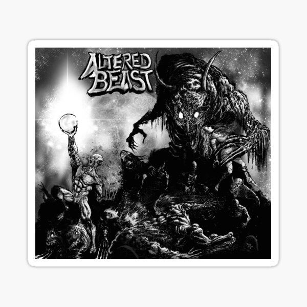 "Altered Beast 1" Sticker by DougSQ | Redbubble