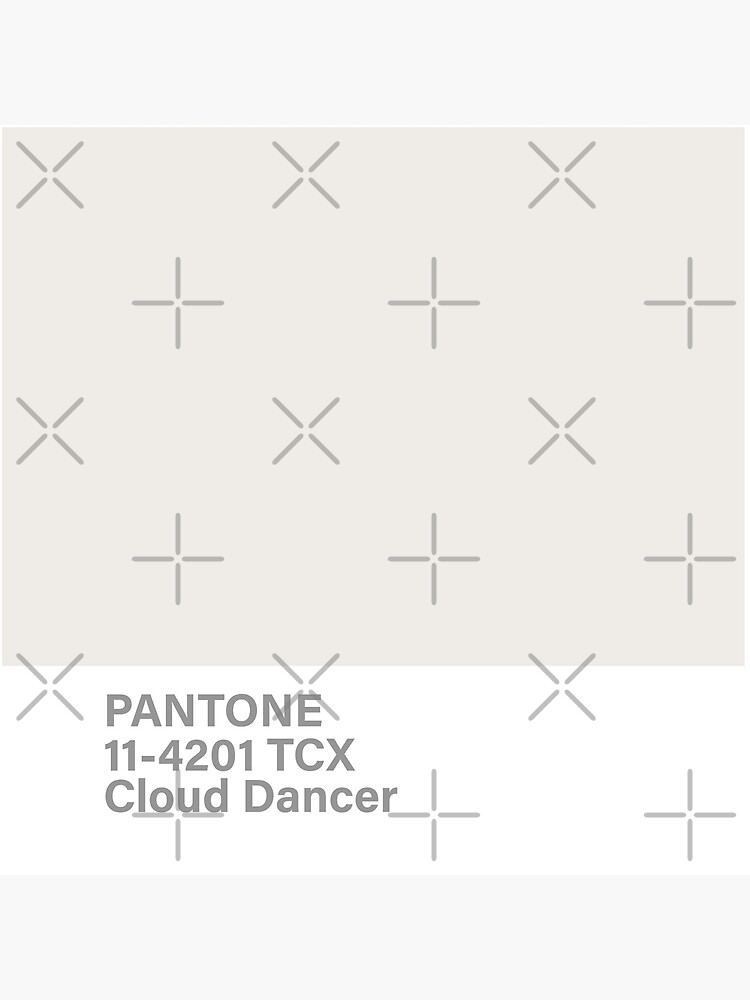 "pantone 11-4201 TCX Cloud Dancer" Art Board Print for Sale by ...