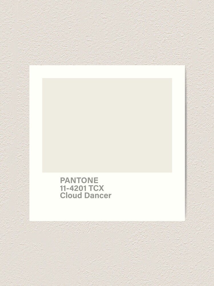"pantone 11-4201 TCX Cloud Dancer" Art Print for Sale by princessmi-com ...