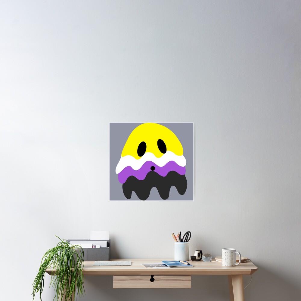 "Non binary ghost" Poster by ImbueHue | Redbubble