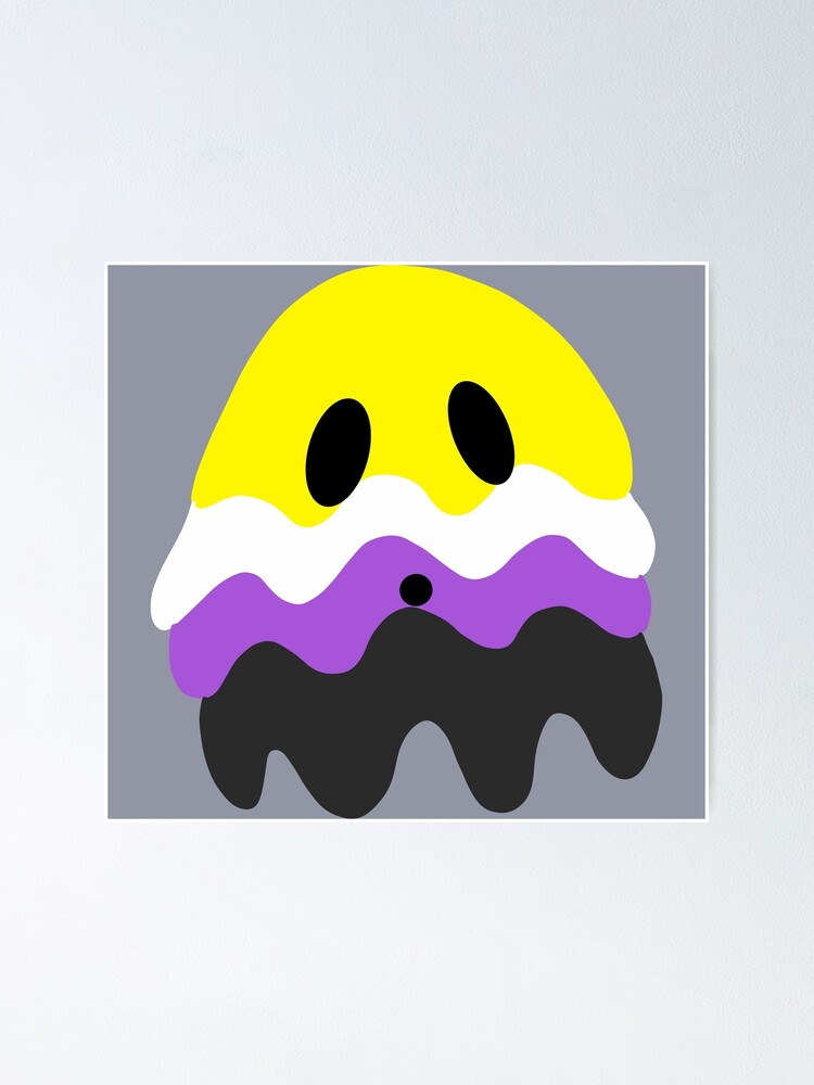 "Non binary ghost" Poster by ImbueHue | Redbubble