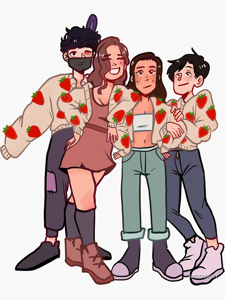 "corpse husband pokimane valkyrae and sykkuno" Sticker for Sale by lemonvart | Redbubble