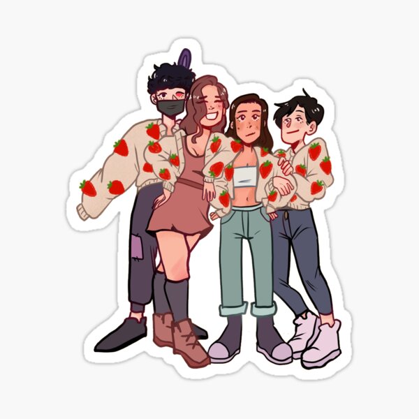 "corpse husband pokimane valkyrae and sykkuno" Sticker for Sale by ...