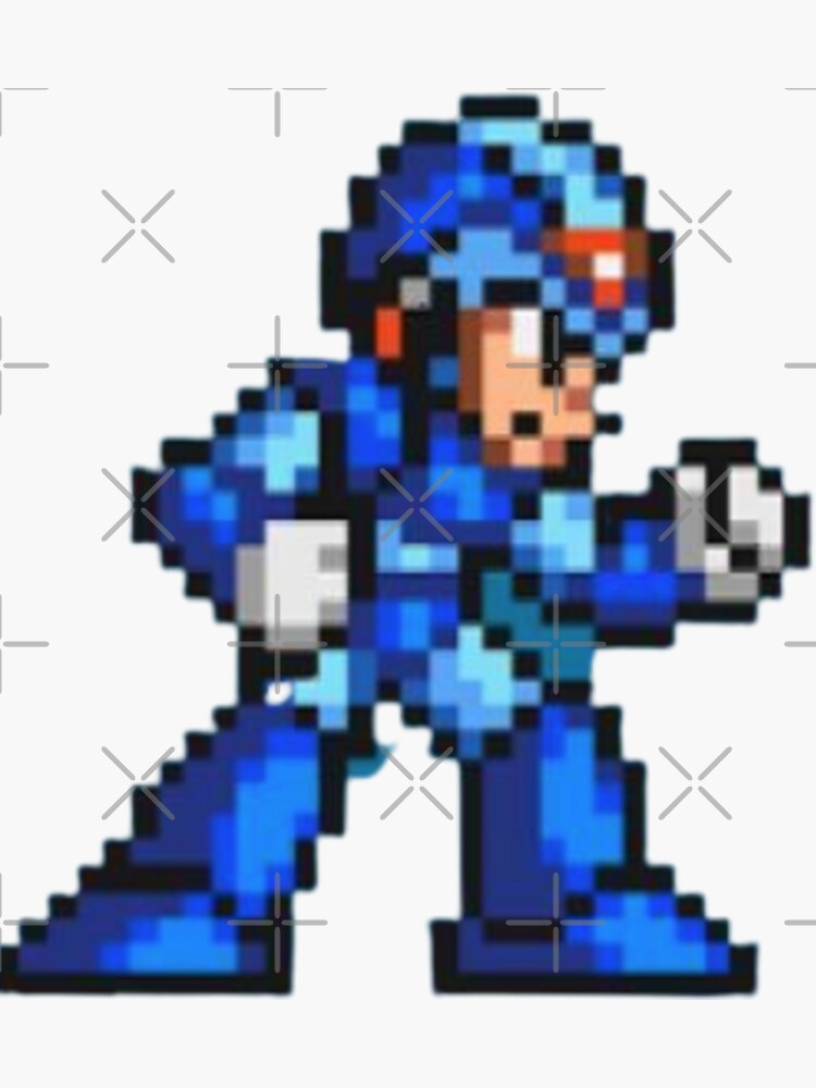 "Mega Man X Sprite" Sticker for Sale by hansfriedrich6 | Redbubble