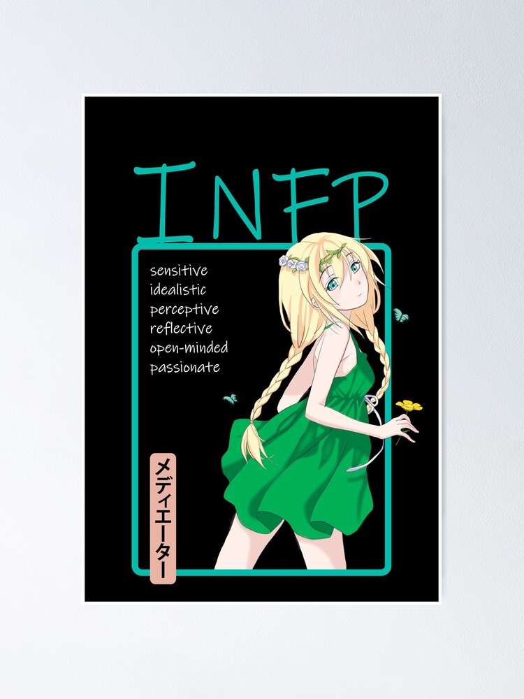 " INFP anime girl - Dark" Poster for Sale by ShinjiKunDesign | Redbubble