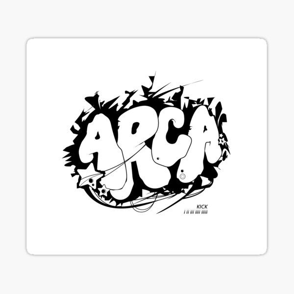 "Arca: Kick i, ii, iii, iiii, iiiii" Sticker by andrescolonshop | Redbubble