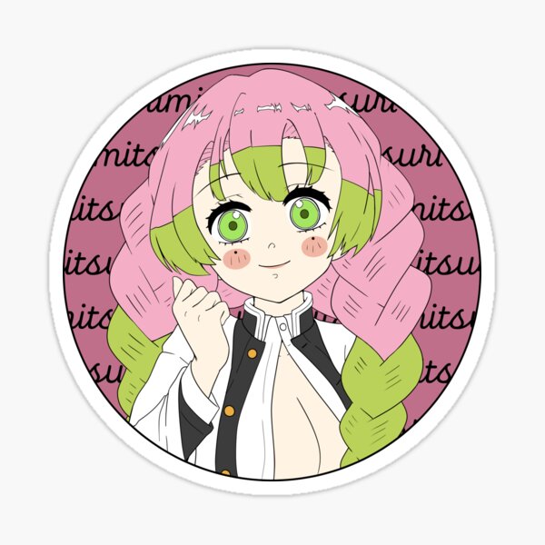 "Cursive Queen Mitsuri" Sticker by ToraBrandFL | Redbubble