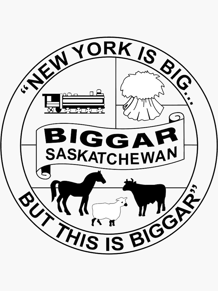 "Biggar Town Slogan Outline" Sticker by Biggar-museum | Redbubble