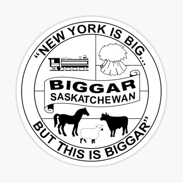 "Biggar Town Slogan Outline" Sticker by Biggar-museum | Redbubble