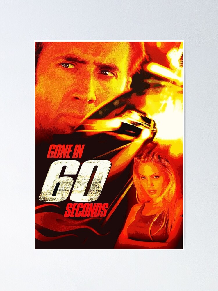 "Gone in 60 seconds movie poster watercolor" Poster for Sale by Therod ...