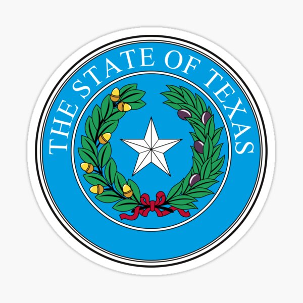 "Texas State Seal" Sticker for Sale by dloswa01 | Redbubble