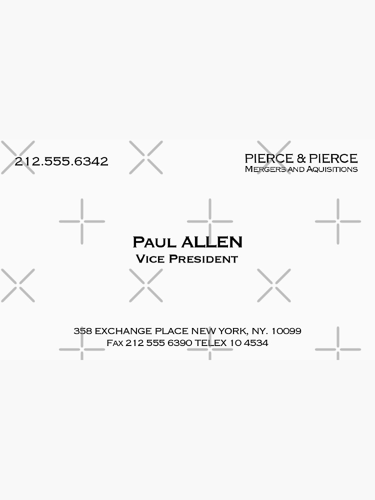 "Paul Allen's Card" Sticker by lusanfelice | Redbubble