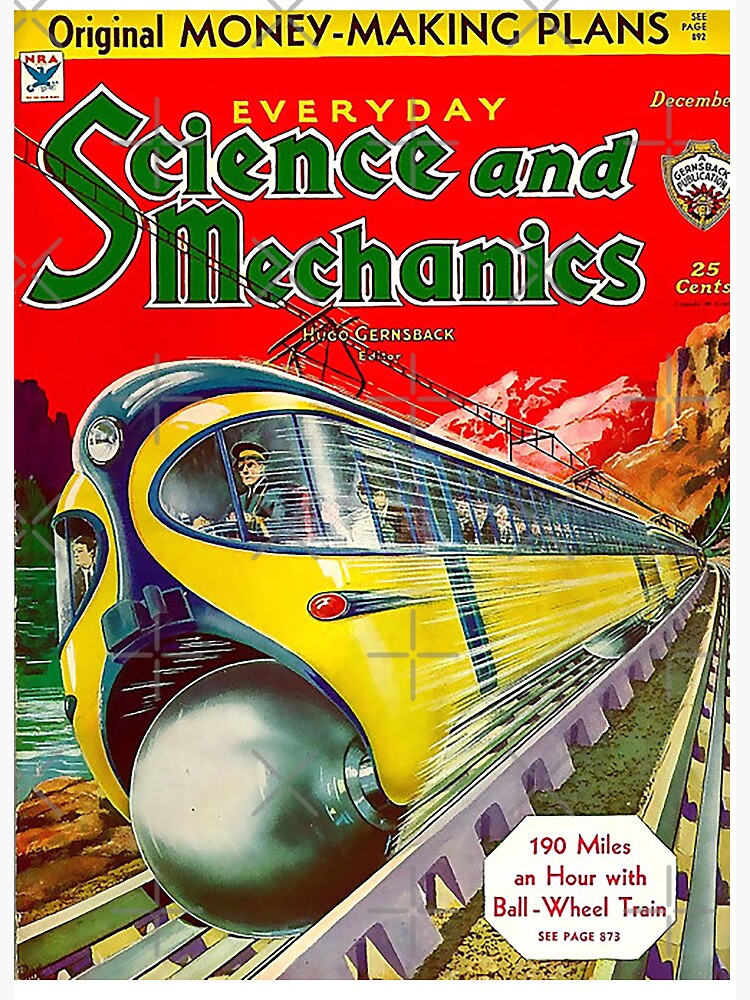 "Everyday Science and Mechanics, Futuristic Train, Science Fiction ...