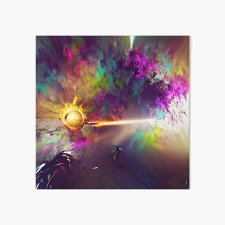 "AI Generated Art, Exploding Sun in Space" Art Board Print for Sale by ...