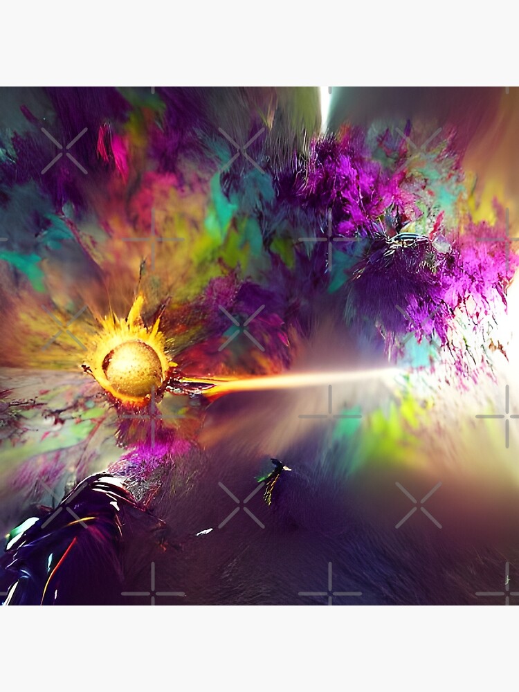 "AI Generated Art, Exploding Sun in Space" Poster for Sale by GeminiSq ...