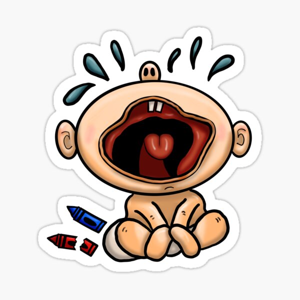 "Cry Baby" Sticker by CandiOldfield | Redbubble
