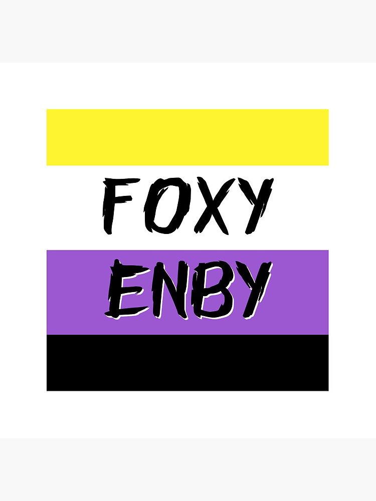 "Foxy Enby Nonbinary Pride" Pin for Sale by SakuraFoxy | Redbubble