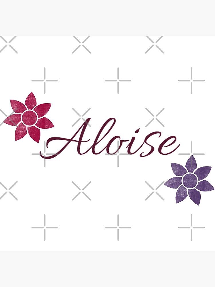 "Aloise Floral Name Calligraphy Design" Poster for Sale by SbMb2000 ...