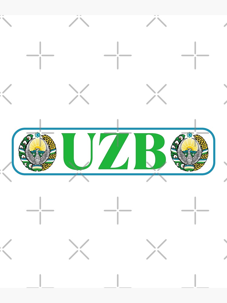 Póster «UZB Código de 3 Letras Uzbekistán» de FedSherDesign | Redbubble