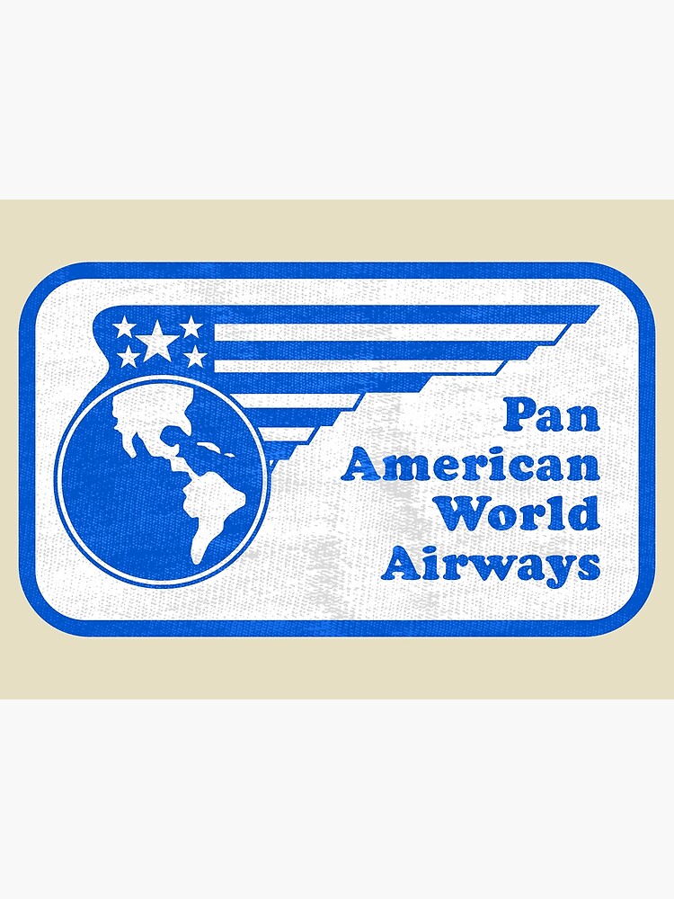 "Pan Am World Airways logo winged globe" Poster for Sale by ...