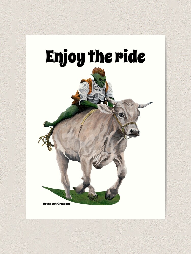 "Goblin Cowboy Fantasy Monster " Art Print for Sale by WTHmm | Redbubble