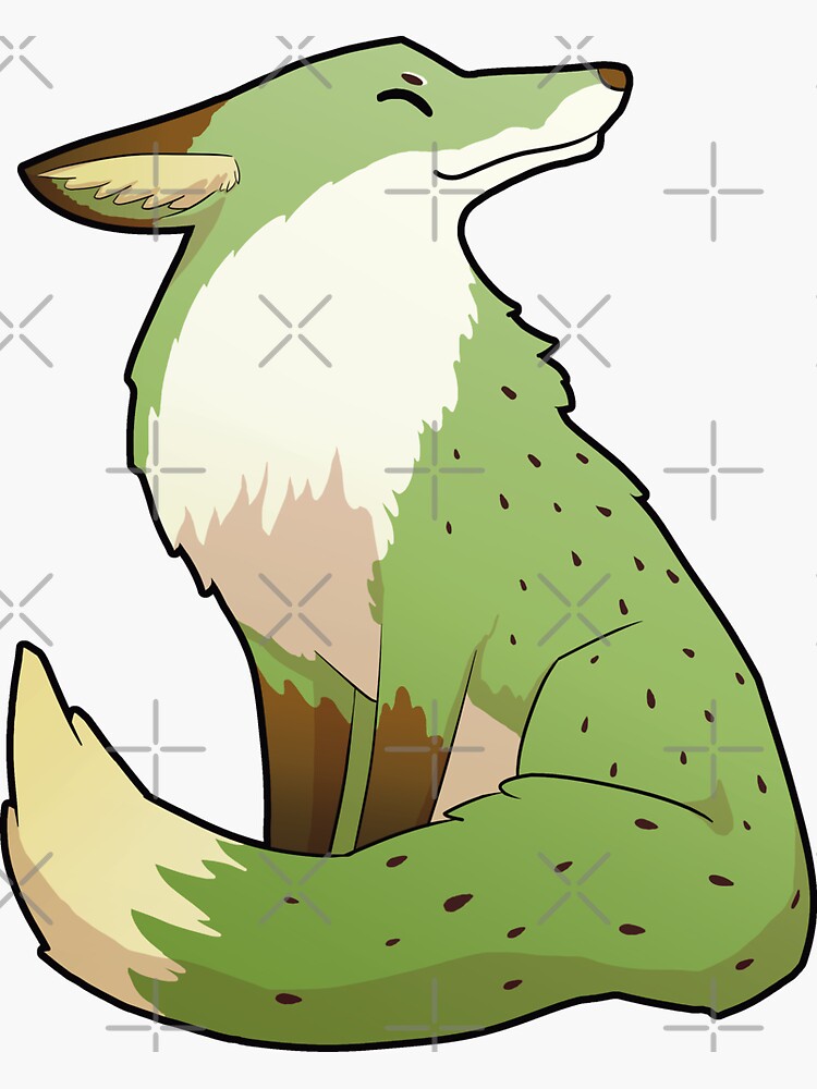 "Kiwi Fox" Sticker by sketchin-hannah | Redbubble