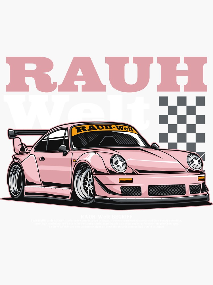 "RWB slammed" Sticker for Sale by duniafantasi | Redbubble