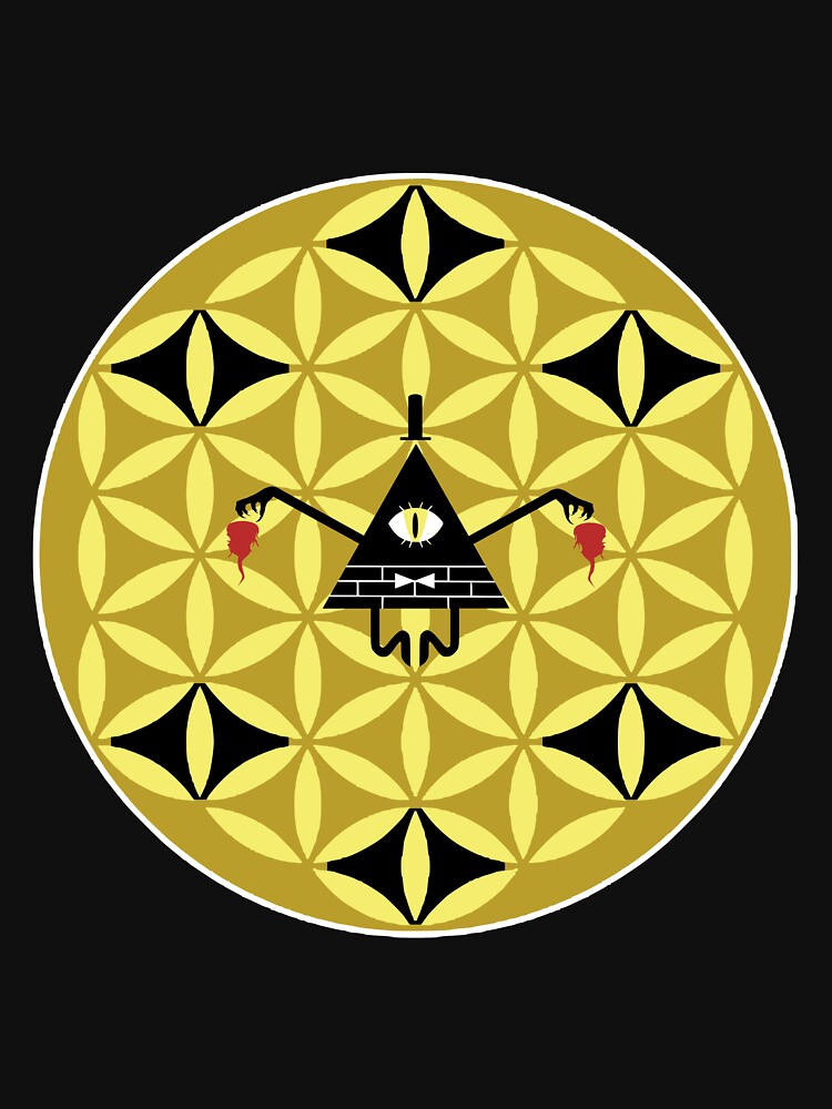 "Flower of life Bill Cipher" T-shirt by WTCDI | Redbubble | bill cipher ...