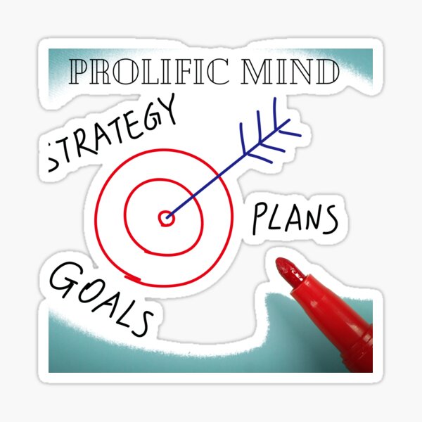 "Prolific mind design " Sticker by 2Dappa876 | Redbubble