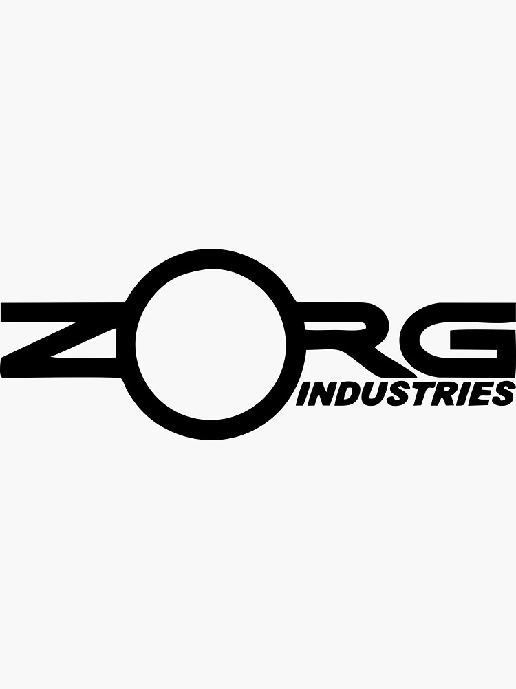"Zorg Industries" Sticker by TobaidGift | Redbubble
