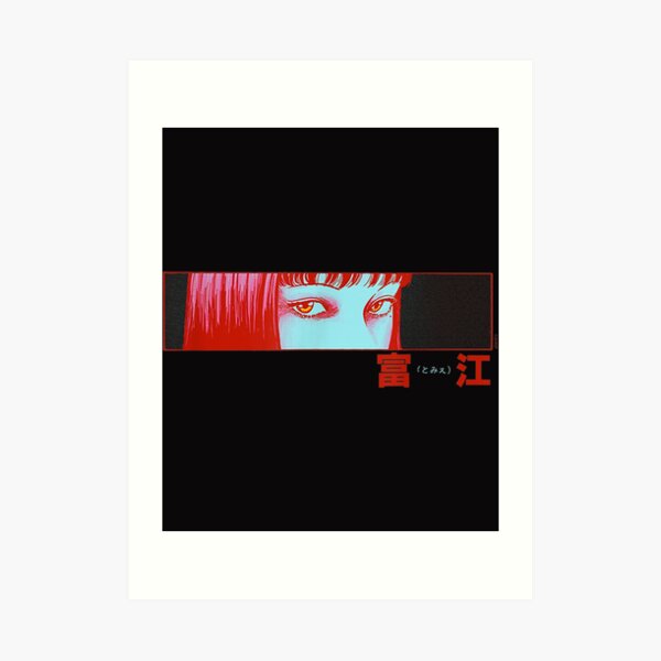 "Junji Ito Tomie in Red" Art Print for Sale by OsacmOachos | Redbubble
