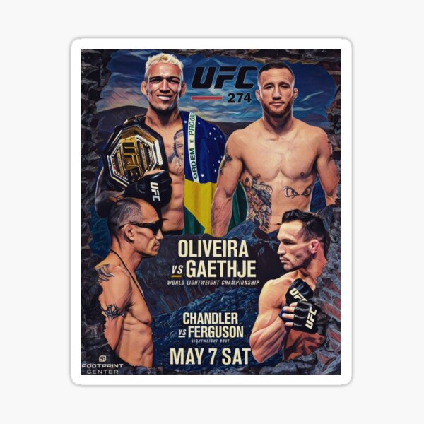 "UFC 274 Poster" Sticker by eyesjudge | Redbubble