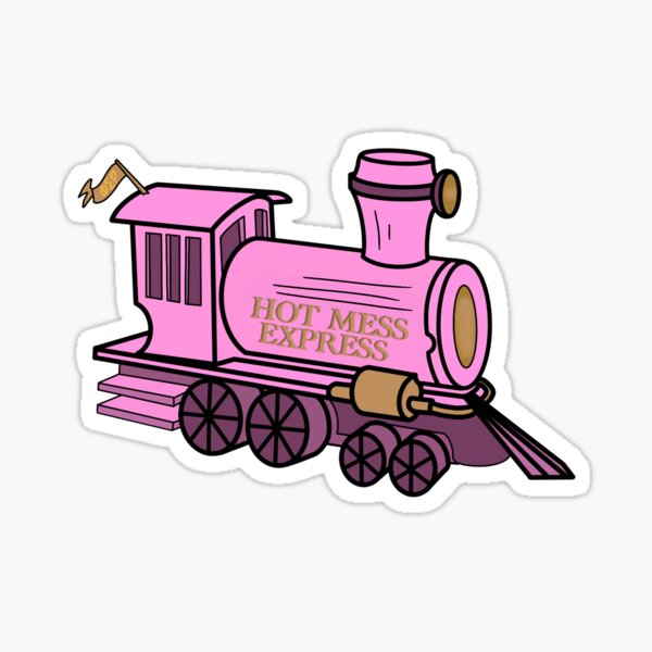"Pink Train" Sticker by osuphirho | Redbubble