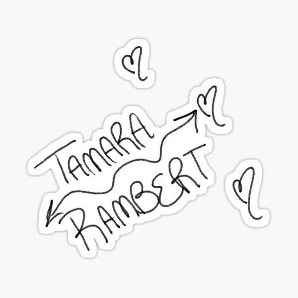 "Tamara Rambert" Sticker by Babydollcxc | Redbubble
